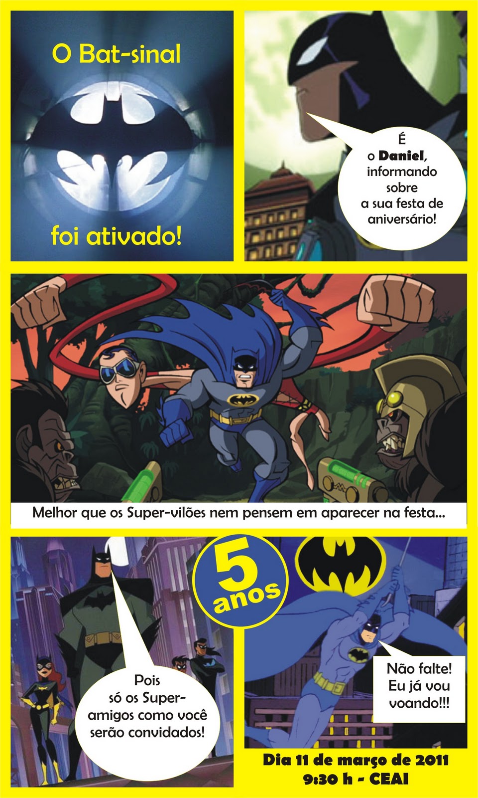 Convite do Batman: 30 Ideias Para Você Se Inspirar